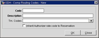 Defining and Managing Comp Routing Codes