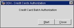Credit Card Batch Authorizations