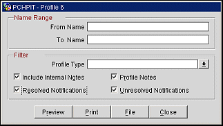 Profile Notes (pr_notes with PRF6.FMX)