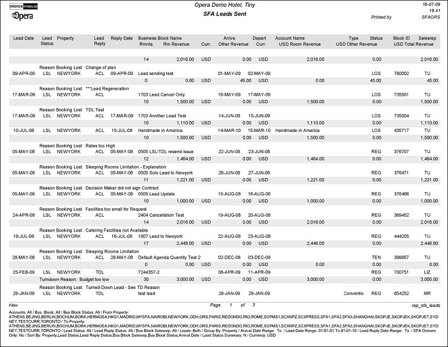SFA Leads Sent Report (REP_SFA_LEADS.REP with REP_SFA_LEADS.FMX)