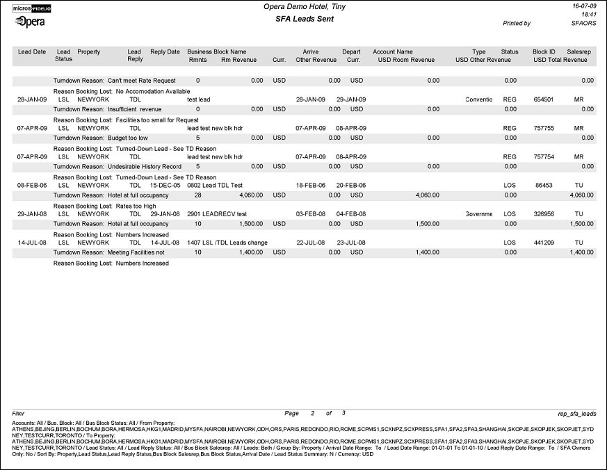 SFA Leads Sent Report (REP_SFA_LEADS.REP with REP_SFA_LEADS.FMX)