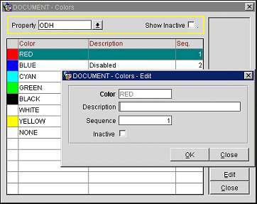 Reservation Color Codes