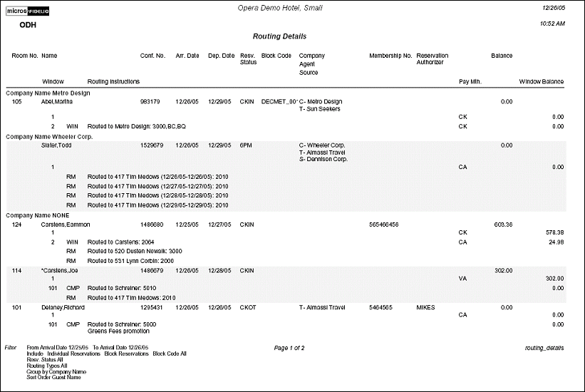 Routing Details Report (routing_details with RES17.FMX)