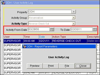 User Activity Log (user_activity_log with GEN4.FMX)