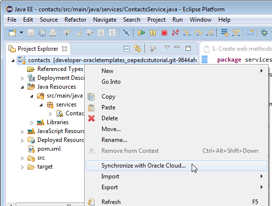OEPE Tutorials - Developing Applications with OEPE and ODCS