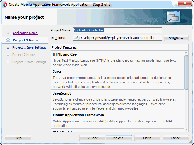 Oracle JDeveloper 12c チュートリアル - Oracle Mobile Application Frameworkを使用したモバイル・アプリケーションの構築