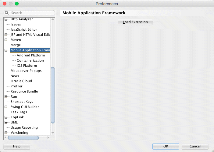 Oracle JDeveloper 12c (12.1.3) チュートリアル - Mobile Application Frameworkの設定