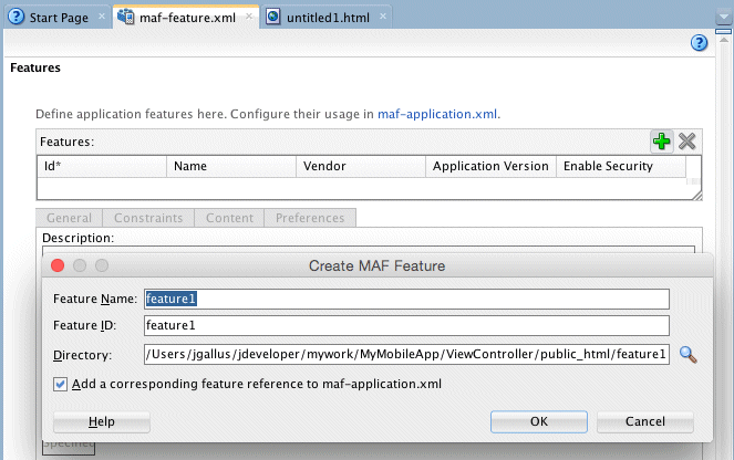 Oracle JDeveloper 12c (12.1.3) チュートリアル - Mobile Application Frameworkの設定