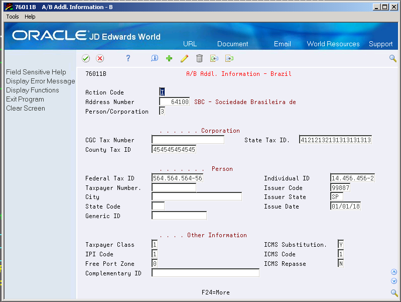 Enter Additional Address Book Information Enter Additional Address Book Information