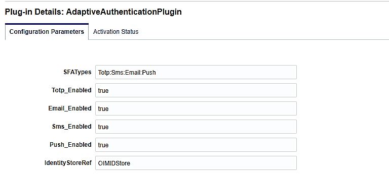 Configuring Adaptive Authentication Plugin