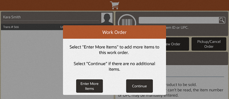 Work Order Transactions