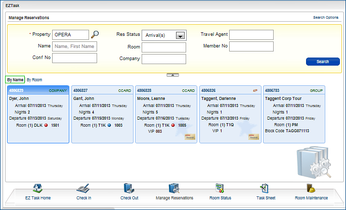 EZTask - Manage Reservations