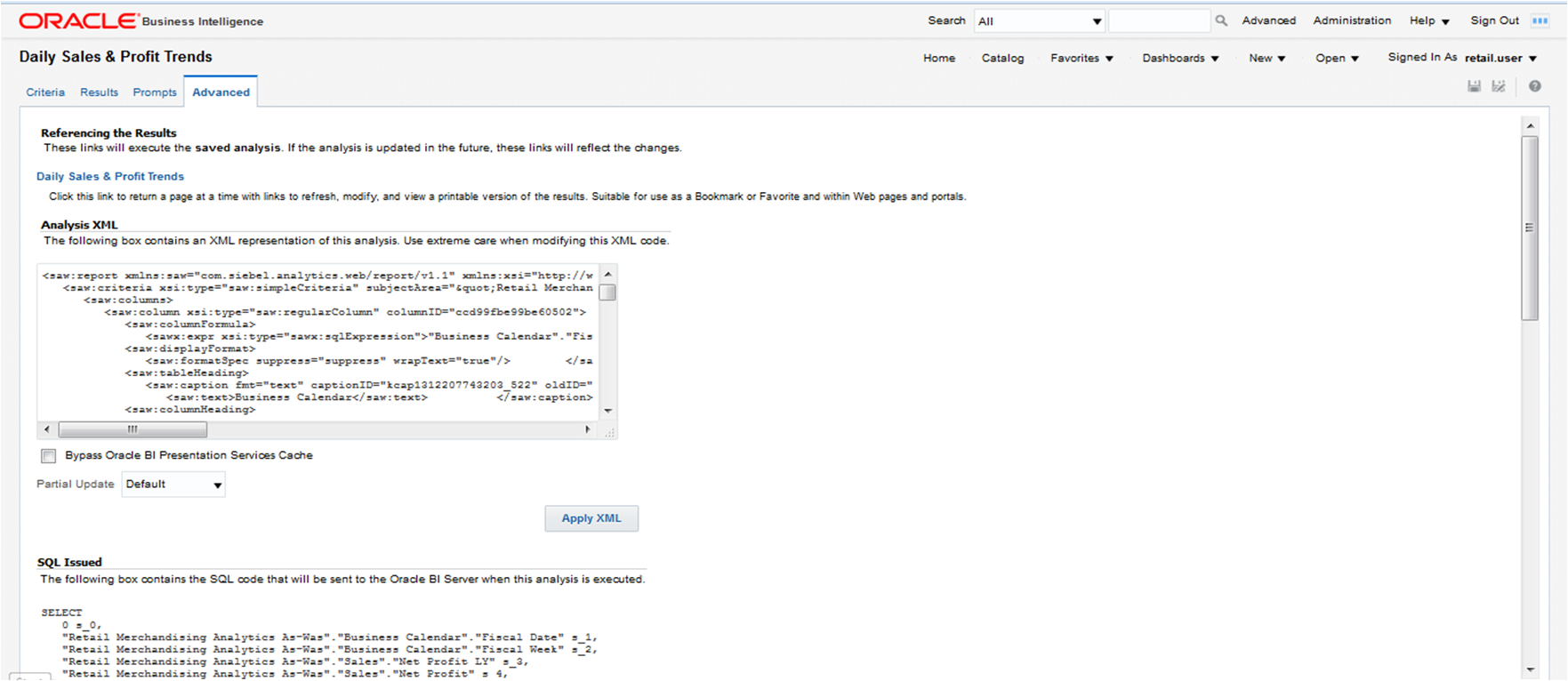 Creating and Modifying Reports