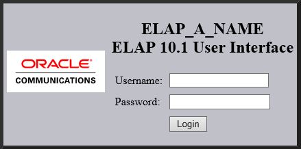 Accessing the ELAP GUI Interface