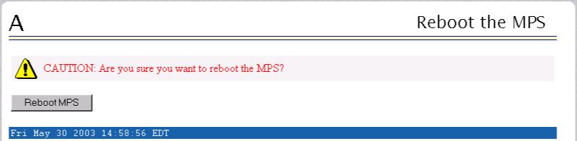 Rebooting the MPS