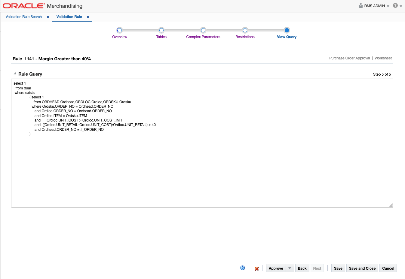 Custom Validation Rules