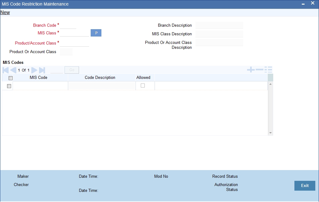 2. Defining MIS Class Codes