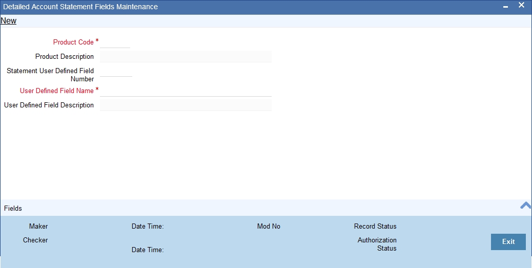 2. Creating Custom Fields in Oracle FLEXCUBE 2. Creating Custom Fields in Oracle FLEXCUBE
