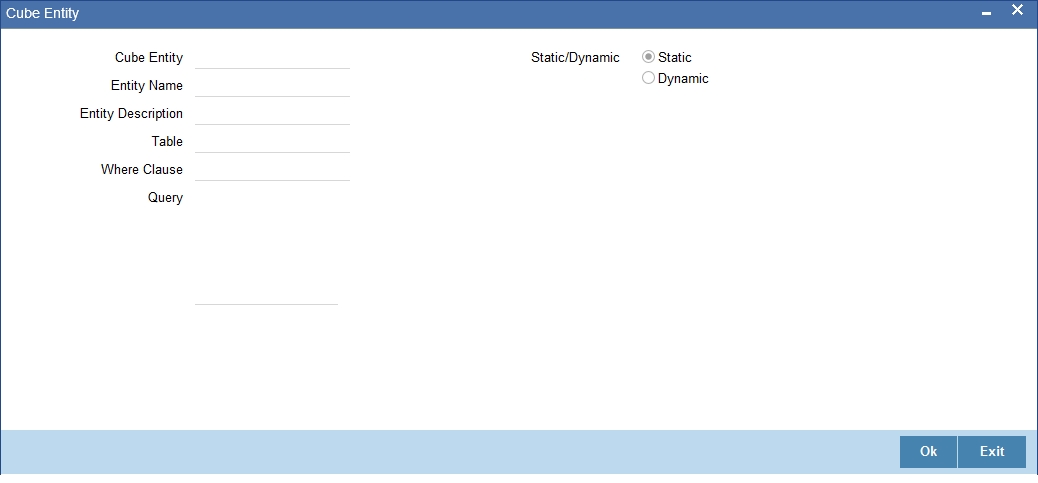 2. Creating Custom Fields in Oracle FLEXCUBE 2. Creating Custom Fields in Oracle FLEXCUBE