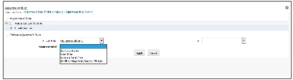 Availability of Adjustment Methods
