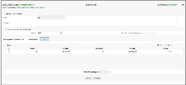 Defining Maturity Mix Rules