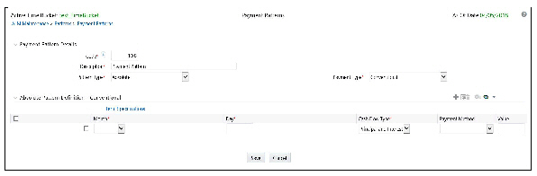 Createing Payment Patterns