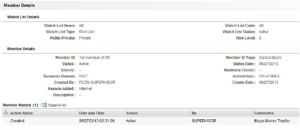 Managing Watch List Management