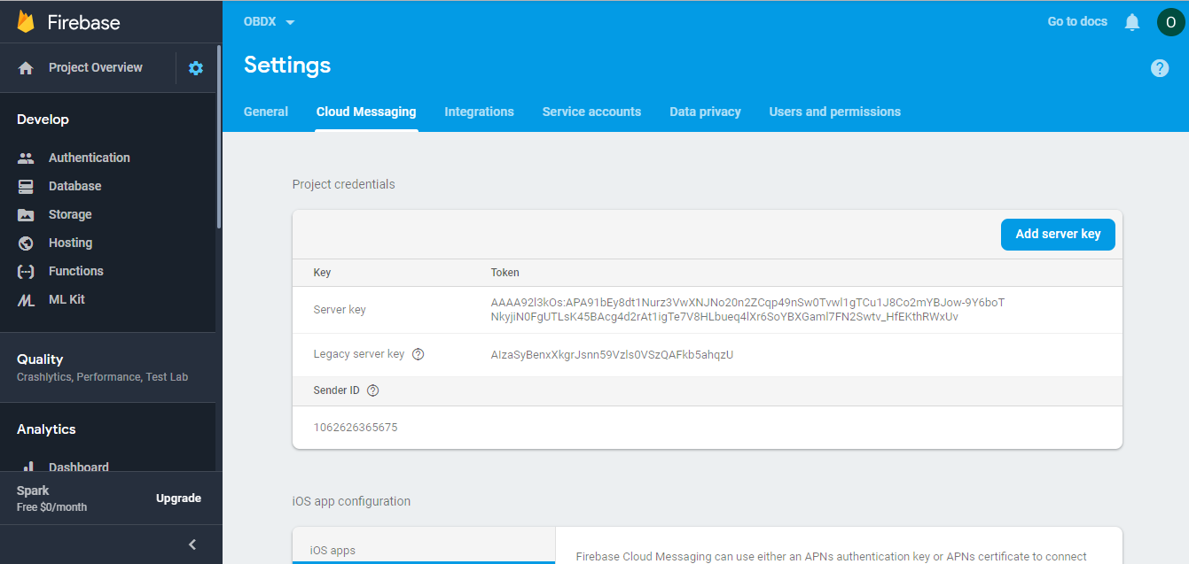 FCM Setup Configurations