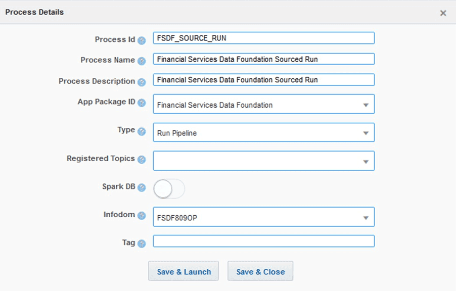 7 Executing Run through Process Modelling Framework in OFSDF