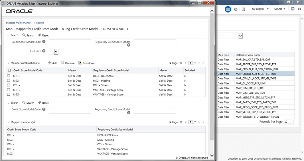 35Credit Score Model and Probability of Default Model Tables
