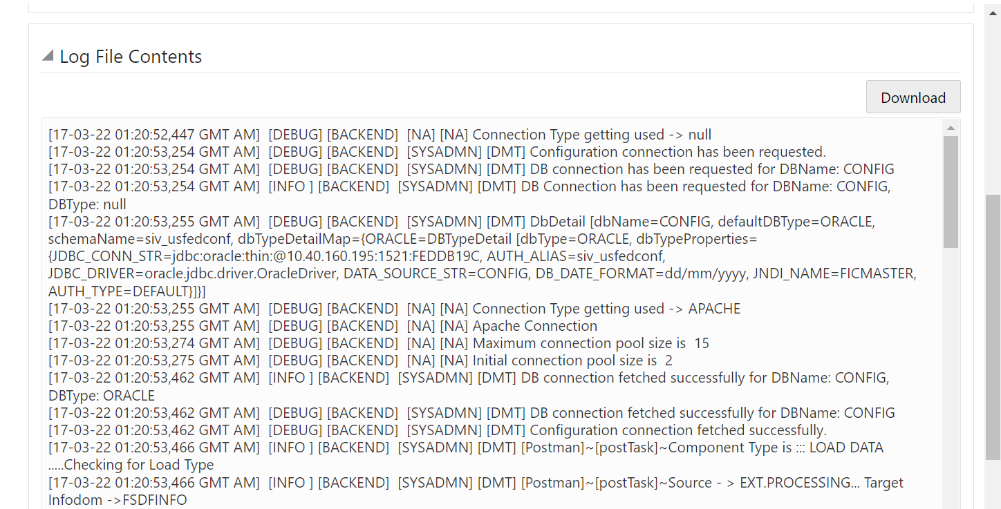 6 Executing Run through Process Modelling Framework in OFS REG REP US FED