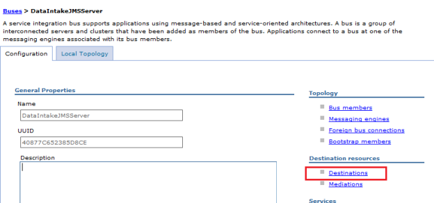 Jms Setup For Data Intake Websphere Configuration