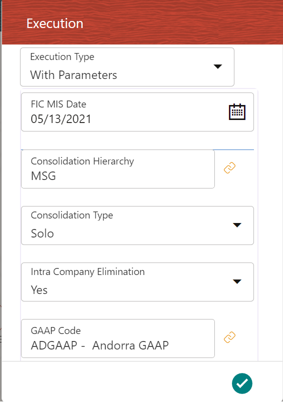 6 Executing Run through Process Modelling Framework in OFS REG REP RBI