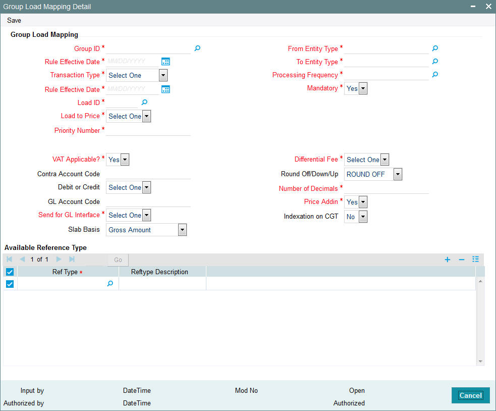 5. Setting up Load Groups