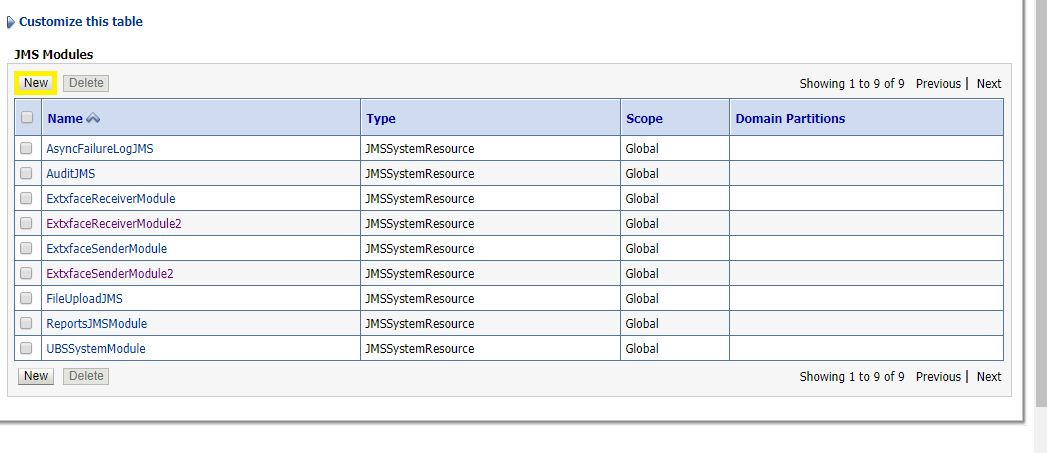 JMS Step 1: Create Foreign Server In a Weblogic Server