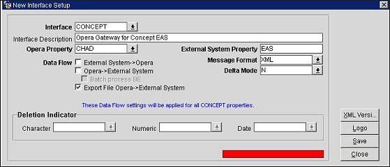 Configuring the Concept Interface for OXI