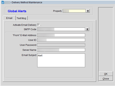 Delivery Methods - SMTP Configuration