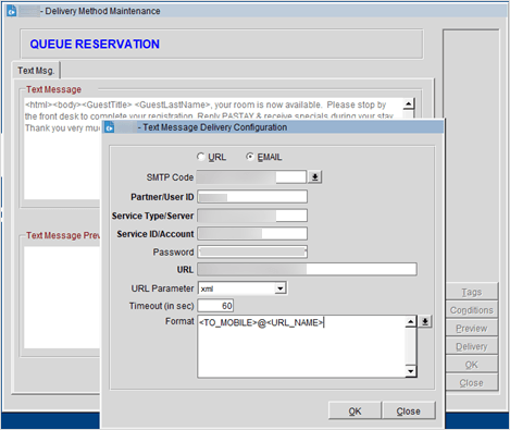 Delivery Methods - SMTP Configuration