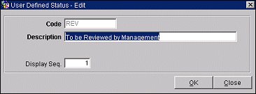 Membership User Defined Status