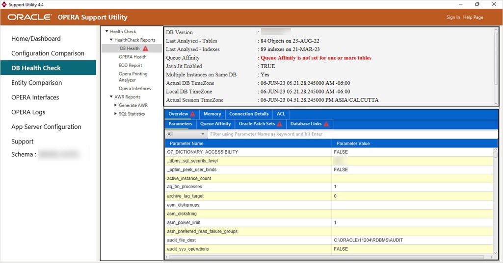 Health Check Reports
