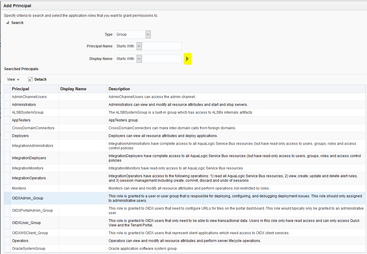 Granting Access to Groups with Application Roles