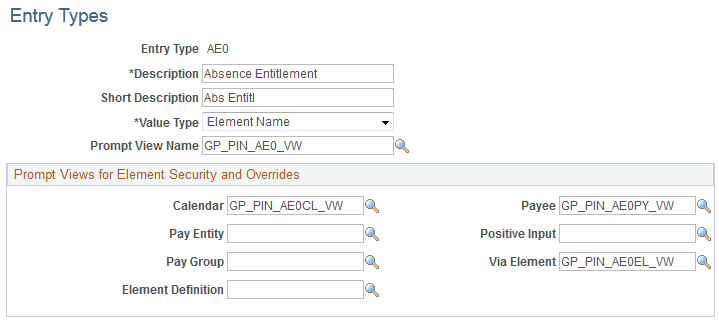 Defining Entry Types