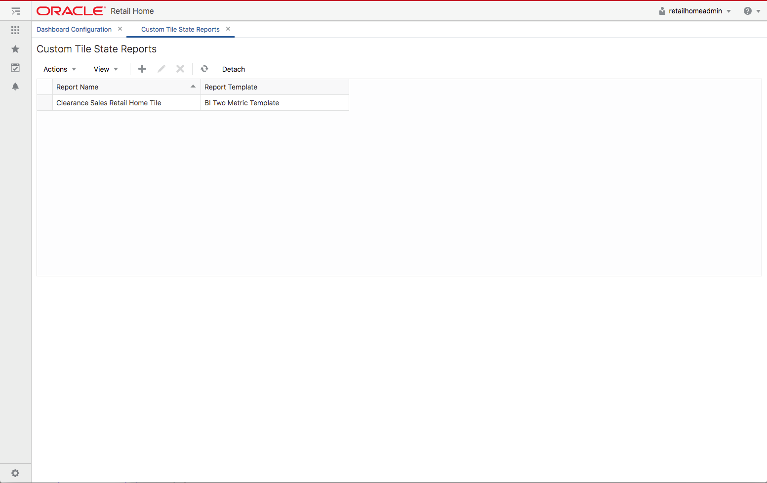 Custom Tile State Reports Configuration