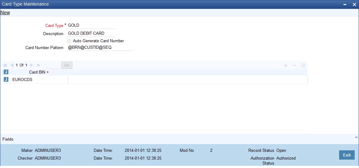 2. Debit Card Interface