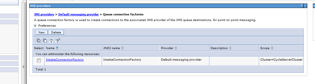 JMS Setup for Data Intake in Cluster Environment - WebSphere Configuration