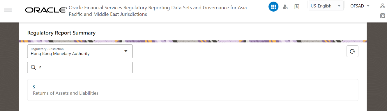 19 Regulatory Reports