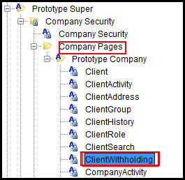 Client Level Withholding