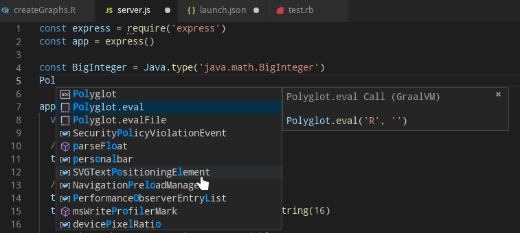 GraalVM Visual Studio Code Extensions