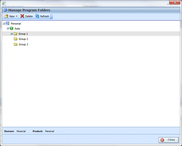 Manage Program Folders