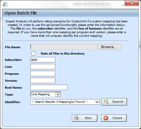 Rating a Custom XML Batch File